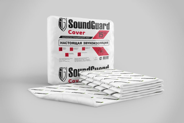 Мат звукоизоляционный SoundGuard Cover 15 х 1500 х 5000 мм 7,5 кв.м ...