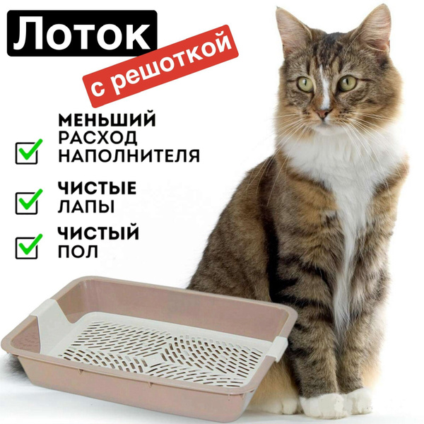 Туалет для кошек с сеткой, лоток для кошек - купить с доставкой по ...