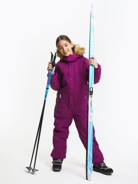 Комбинезон BJORKA зимний, детский, мембрана, с капюшоном, для девочки ...