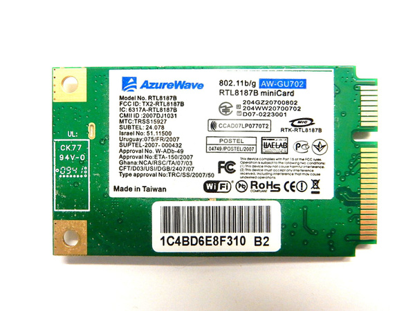 Wi-Fi модуль Realtek RTL8187B AzureWave AW-GU702 - купить с доставкой ...