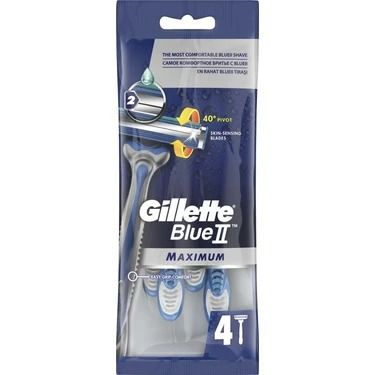одноразовое бритвенное лезвие в душе Gillette Blue2 Maximum 4 шт ...
