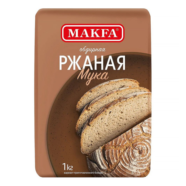 Мука ржаная Макфа, 1 кг - купить с доставкой по выгодным ценам в ...