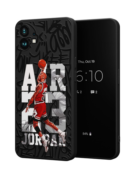 Силиконовый чехол Novel для Nothing Phone 1 (Насинг Фон 1), Jordan 23 ...