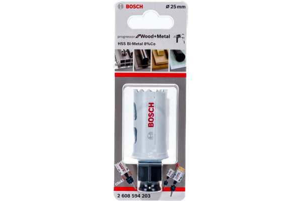 Коронка пильная Bosch Bim PROGRESSOR HSS-CO 25 мм арт. 2.608.594.203 - купить по выгодной цене в ...