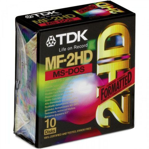 Дискеты TDK MF-2HD MS-DOS 10шт - купить с доставкой по выгодным ценам в интернет-магазине OZON ...