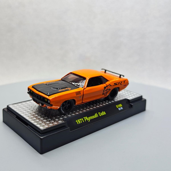 Машинка M2 Machines 1/64 1971 Plymouth Cuda SRT Die-cast alloy car ...
