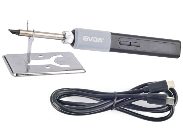 Паяльник цифровой 65 Вт GVDA GD300 USB с подставкой и припоем купить на ...