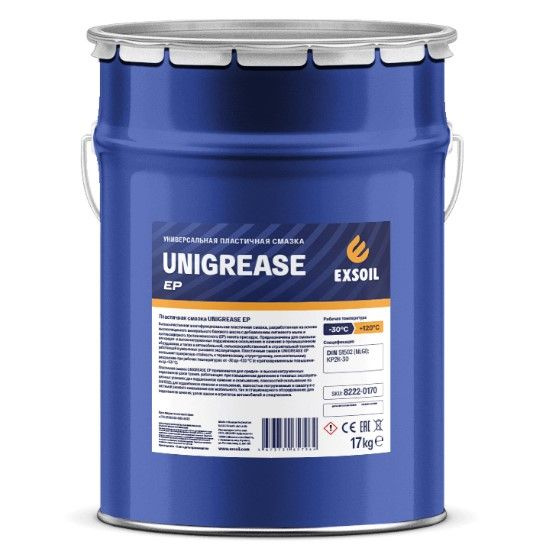 Смазка универсальная консистентная Exsoil UNIGREASE ЕР-2, 17 кг ...