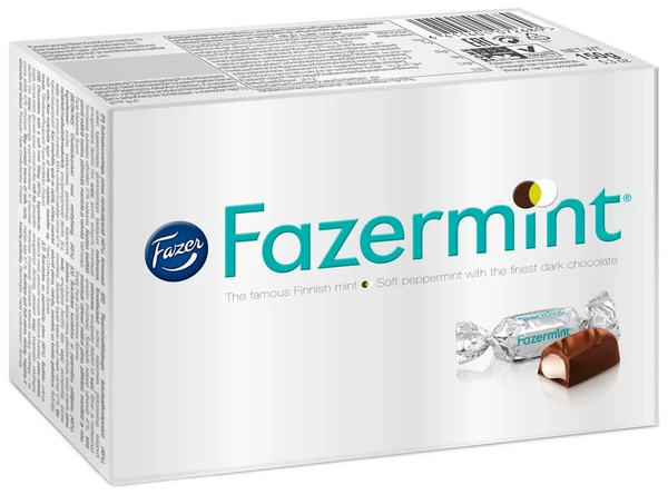 Шоколадные конфеты Fazer Fazermint темный шоколад с мятой, 150г ...