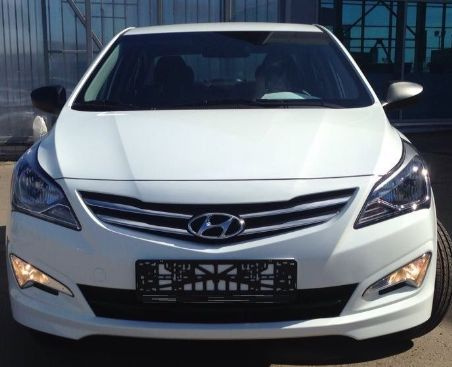 Бампер передний Hyundai Solaris Хендай Солярис 2015-2017 PGU ...