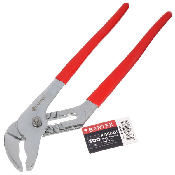Bartex Клещи переставные, 300 мм, рукоятка ПВХ, полированные купить на OZON по низкой цене ...