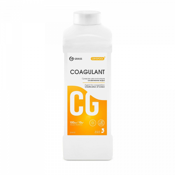 Средство для коагуляции воды GRASS CRYSPOOL Coagulant 150004 1л - купить с доставкой по выгодным ...