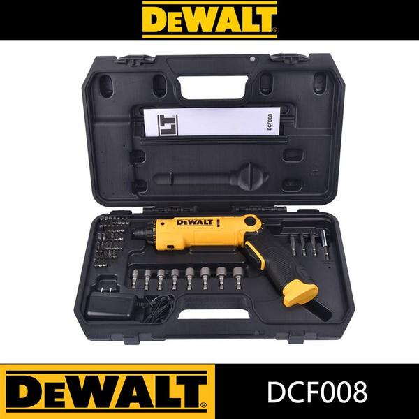 DEWALT Электрическая отвертка 8 В,с аксессуарами и ящиком для ...