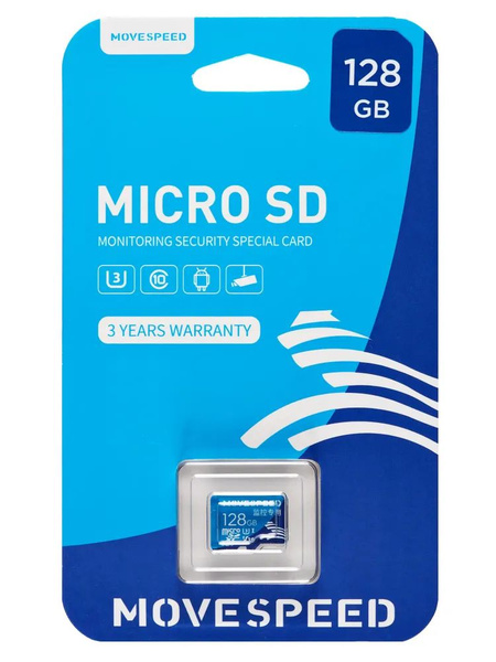 Карта памяти 128Gb MicroSD Move Speed FT300 (YS-T300-128GB), YS-T300-128GB - купить с доставкой ...