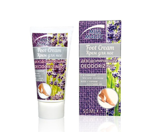 MISS MAGIC SOLVEX крем для ног дезодорирующий с камфорой и маслом лаванды 50 мл купить на OZON ...