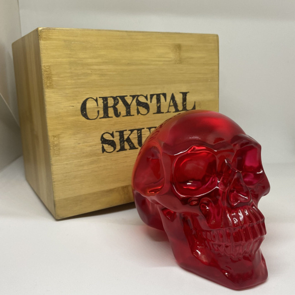 Хрустальный череп литой декоративный Red Crystal Skull - купить с ...