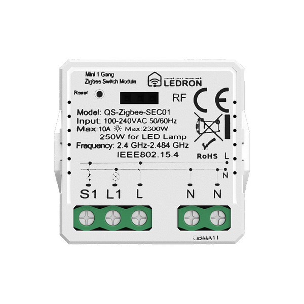 Характеристики Модуль одноканальный, реле(контроллер) для умного дома ...