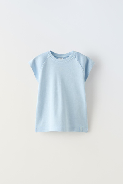 Футболка Zara, размер 130, цвет голубой, ХЛОПОК: 100% - купить по выгодной цене в интернет ...