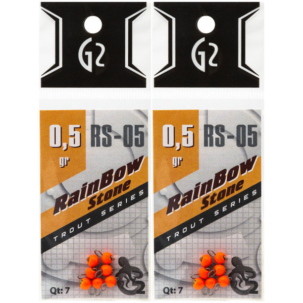 Вольфрамовые чебурашки для микроджига G2 Rainbow Stone 0.5 гр (14 шт ...