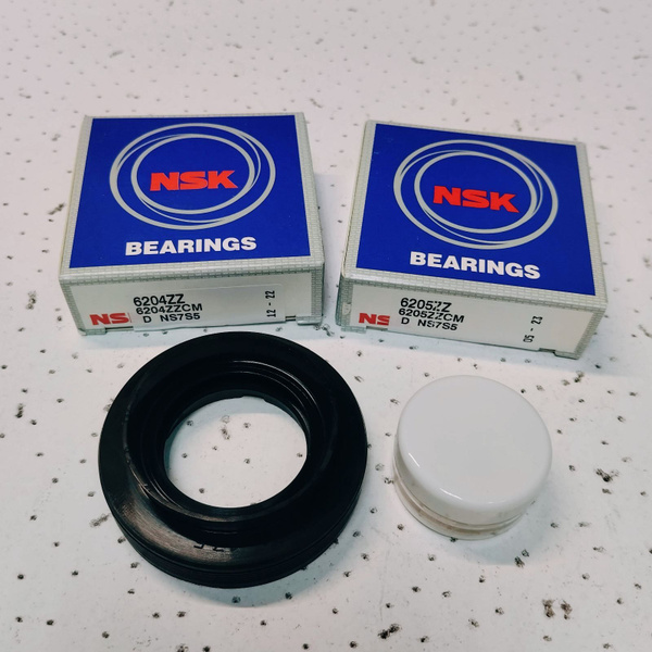 Ремкомплект бака стиральных машин CANDY, LERAN подшипники NSK 2Z 6204+6205+ 30X52X11/17,5 SKL ...