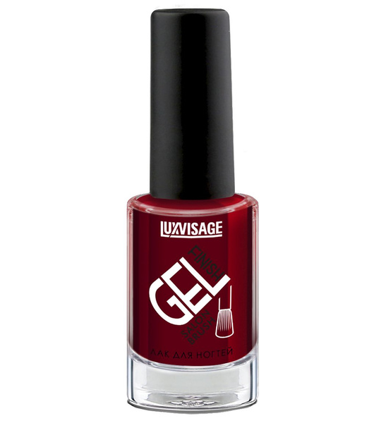 LUXVISAGE Лак для ногтей GEL finish тон 08 Бордовый винный - купить с ...