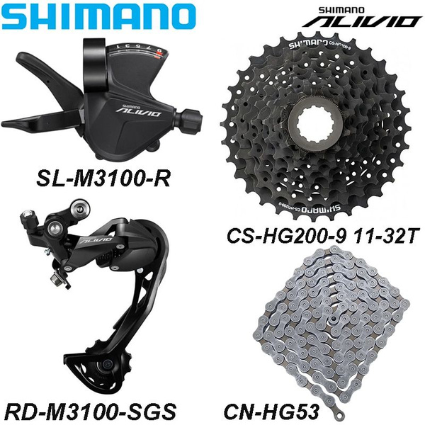 Shimano Alivio M3100, группа 1x9, переключение SL-R/RD (С окна ...
