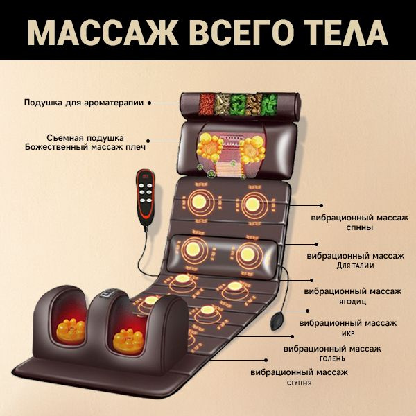 Электрический массажный матрас купить на OZON по низкой цене (1880559624)