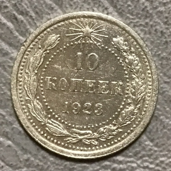 Монета РСФСР 10 Копеек 1923 год Серебро Арт А/27-23 - купить в интернет-магазине OZON с быстрой ...