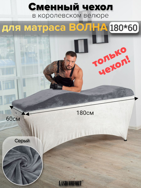 Сменный чехол для матраса на кушетку Волна 180*60см - купить с ...