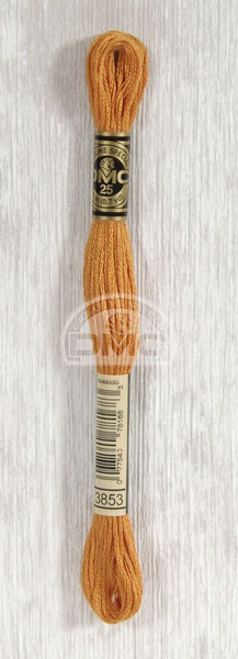 Мулине DMC (Франция), артикул 117, 100% хлопок, цвет 3853 Персик, 1шт ...