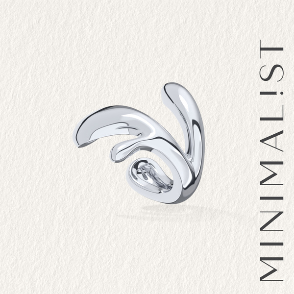 Minimal!st Моносерьга Серебро родированное 925 пробы - купить с доставкой по выгодным ценам в ...