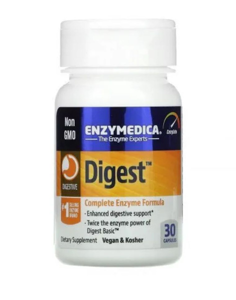 Enzymedica Digest Complete Enzyme Formula Пищеварительные ферменты, 30 ...