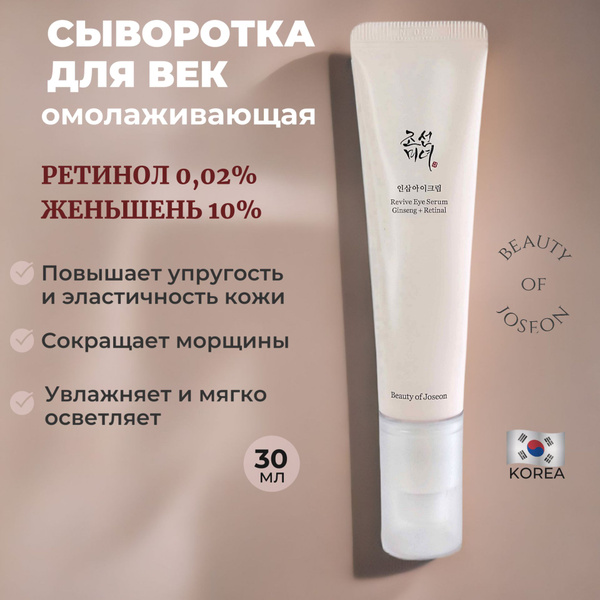 Липосомная омолаживающая сыворотка для век Beauty of Joseon Revive Eye ...