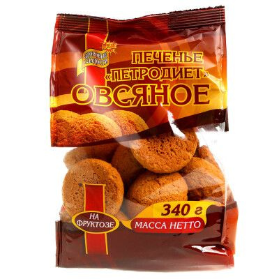 Печенье овсяное 340г на фруктозе Петродиет - купить с доставкой по ...
