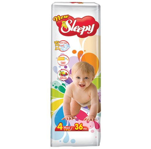 New Sleepy Детские подгузники Maxi 4 размер, 36 шт - купить с доставкой ...