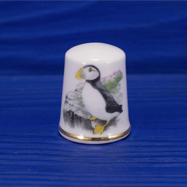 Коллекционный винтажный наперсток PUFFIN от GLYN-COCH купить по низким ...