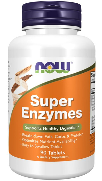 Супер Энзимы 90 таблеток, NOW Super Enzymes, Укрепляет иммунитет ...