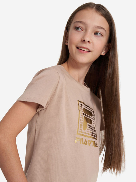 Футболка Fila, размер 164, 170, цвет бежевый, 100% Хлопок - купить по выгодной цене в интернет ...