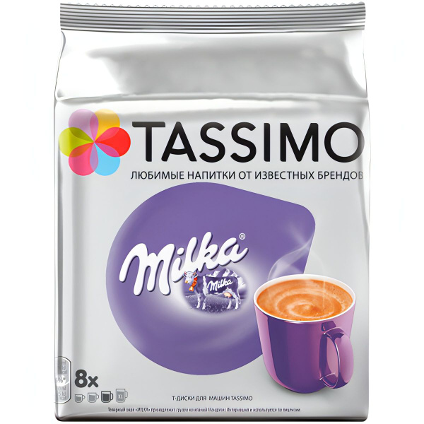 Кофе в капсулах Tassimo Milka напиток с какао 8 шт - купить с доставкой ...