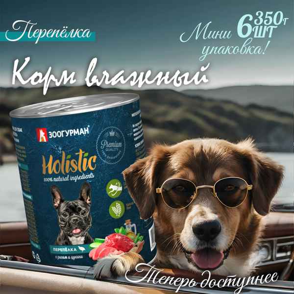 Влажный корм для собак всех пород Зоогурман консервированный "HOLISTIC ...