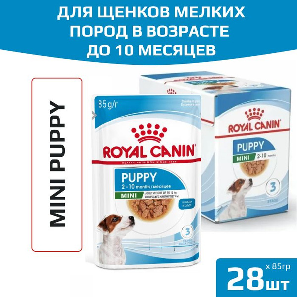 Влажный корм Royal Canin Mini Puppy для щенков мелких пород в возрасте ...