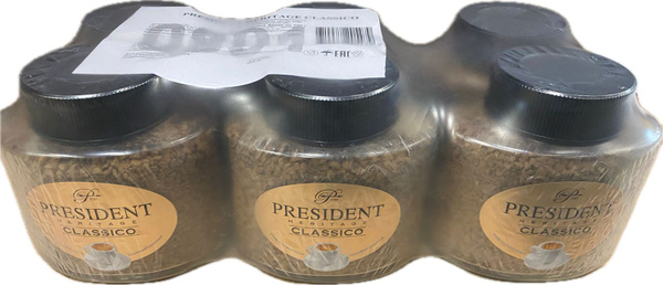 Кофе растворимый President Сублимированный 600г. 6шт. - купить с ...
