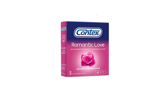Презервативы Контекс Contex Romantic Love ароматизированные со вкусом клубники 3 штуки купить на ...