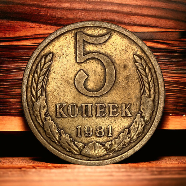 Монета СССР 5 копеек 1981 года. Герб - купить в интернет-магазине OZON с быстрой доставкой ...