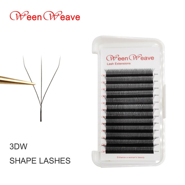 WeenWeave готовые пучки для наращивания ресниц 3d 4 0.07MM C D 3D W ...