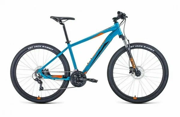 Велосипед 27,5" Forward Apache 3.0 Disc 2021 15", Turquoise Orange ...