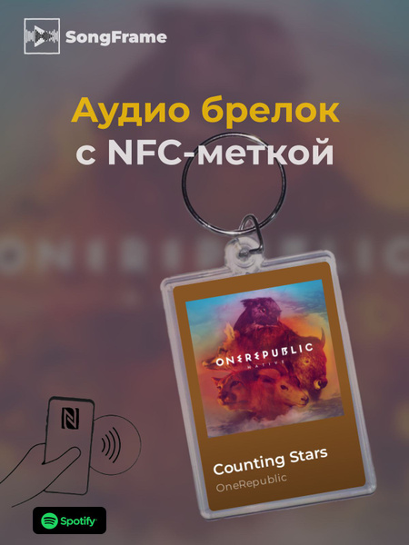 Брелок Spotify с NFC Трек: OneRepublic - Counting Stars - купить с ...