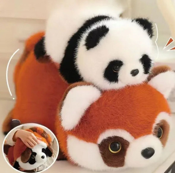 Мягкая игрушка двустороняя Енот-Панда,вывернушка, 25 см купить на OZON по низкой цене (1688928087)