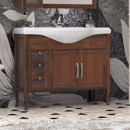 Тумба Opadiris Мираж 100, цвет светлый орех, (под раковину Kirovit Классик 105), без раковины ...