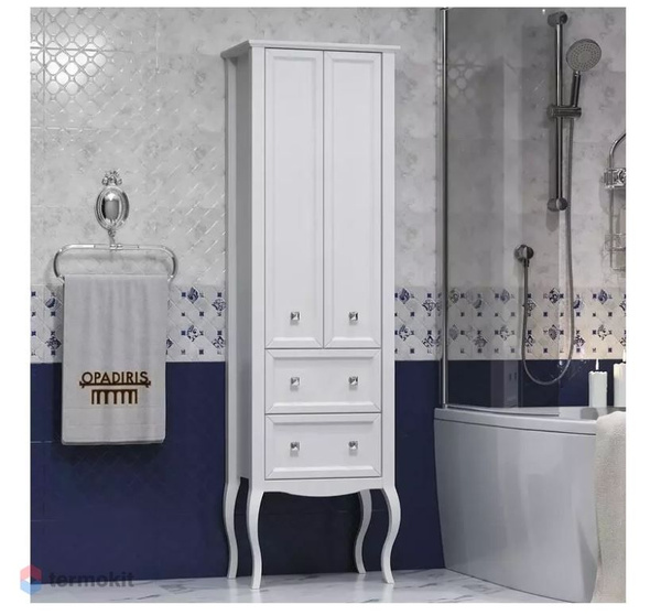 Пенал Opadiris Валери 56 двухстворчатый, цвет белый купить на OZON по низкой цене (1664441830)